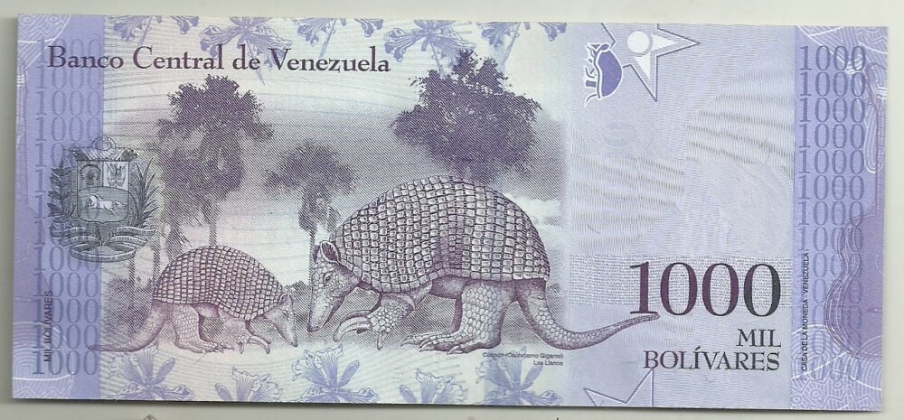 Venezuela, 1000 bolívares, 18-8-2016 UNC