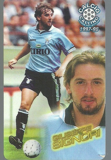 TARJETA DE TELECOM GIUSEPPE SIGNORI LAZIO