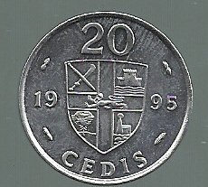 GHANA 20 CEDIS 1995 KM 30 UNC