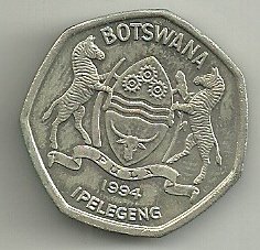 BOTSWANA 2 PULA 1994 UNC 25 UNC